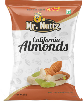 Khari Foods Premium California Almonds Badam Dry Fruits Almonds(50 g ...