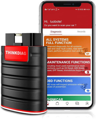 CARAUTOCARE THINKDIAG BLUETOOTH OBD2 DIAGNOSTIC SCANNER 15 REST ...