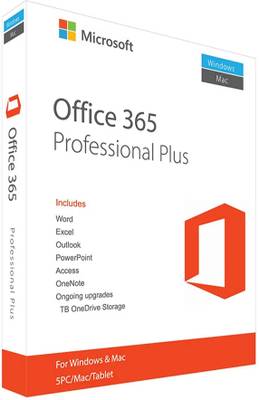 MICROSOFT Office 365 Professional Plus For 5 Users/PC (Lifetime ...