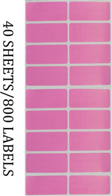 CLAPPERZZ Die Cut Fluorescent Sticker Labels Rounded Corners Self ...