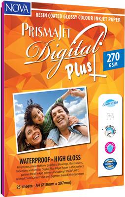 NOVA Prismajet Digital Plus High Glossy Water Proof Resin Coated InkJet ...