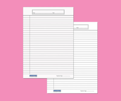 Kaanuka A4 Size Both Side Ruled Sheet For Project/Practical/Homework ...