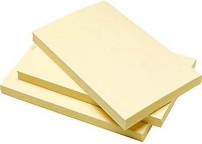 Oddy CREAM COLOR STICKY PADS/ Size - 3"X5" 100 Sheets STICKY NOTES ...
