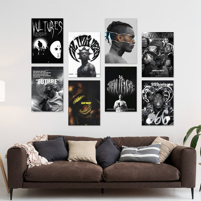 Rapper Posters - Set of 8, 8x12 inch (A4 Size) 300 GSM | Rap Poster ...