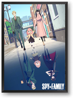 ANIME POSTER FRAME - ANYA LOID YOR FORGER (SPY X FAMILY) - Black Framed ...