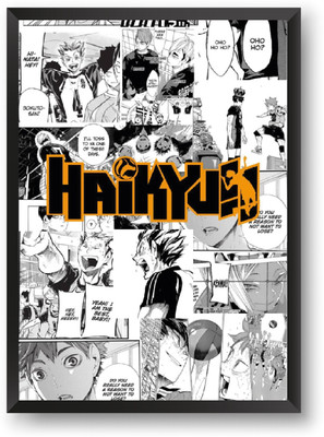 ANIME POSTER FRAME HAIKYU Wall Poster Frame For Home And Office With ...