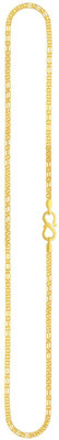 MALABAR GOLD & DIAMONDS BIS Hallmark 18 Inches Curb Chain Yellow Gold ...