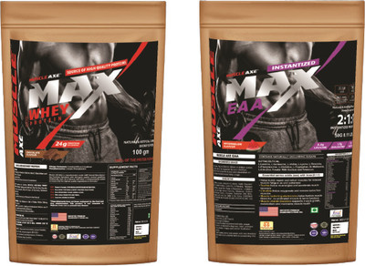 MUSCLE ? AXE MAX 100g Chocolate Flavour Whey Protein With EAA Muscle ...