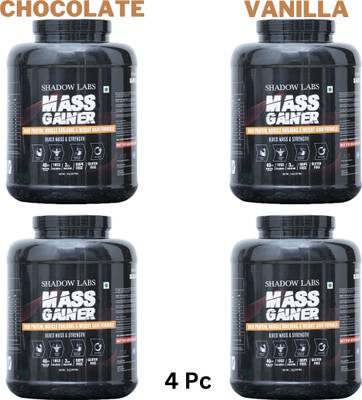 OREALFIT Shadow Labs Mass Gainer For Extreme Gaining Combo of 4pcs 100% Authentic Gainer Weight ...