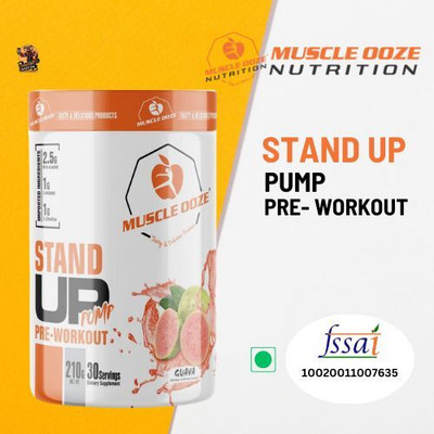 muscle ooze STAND UP PUMP PREWORKOUT Pre Workout(210 g, GUAVA) Lowest ...