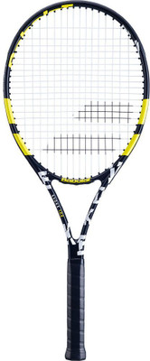 BABOLAT EVOKE 102 Black, Yellow Strung Tennis Racquet(Pack of: 1, 270 g ...