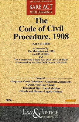 The Code Of Civil Procedure 1908 Bare Act Along With Supreme Court Guideline, Landmark Judgments ...