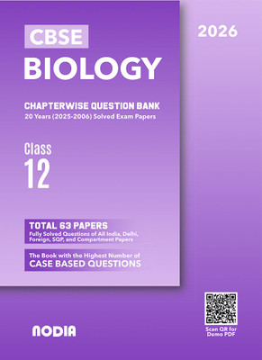 NODIA CBSE Biology Class 12 Question Bank 20 Years PYQB For 2026 Exam ...