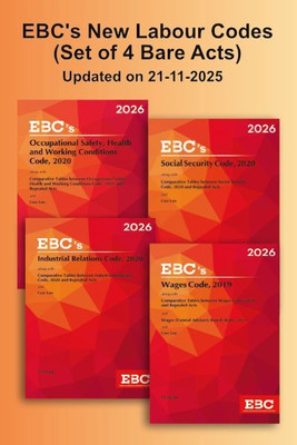 EBC's New Labour Codes | Set Of 4 Bare Acts | Updated On 21-11-2025 ...