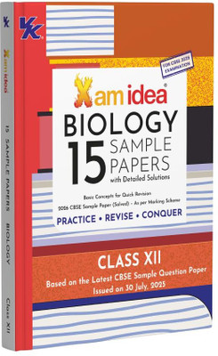 Xam Idea CBSE 15 Sample Question Papers Class 12 Biology For 2026 Board ...
