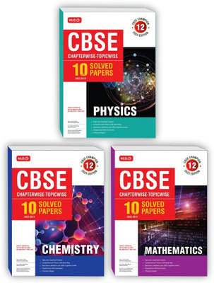 MTG CBSE 10 Years Chapterwise Topicwise Solved Papers Class 12 Physics, Chemistry, Mathematics ...