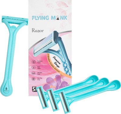 Flying monk Super steel twin blade unisex disposable razor with Gel ...