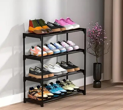 Pipasa 4 Layer Multipurpose Shoe, Cloth & Book Storage Stand Plastic ...