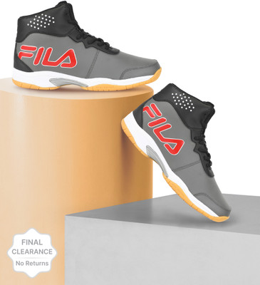 FILA Basketball Shoes For Men(Black, Grey) Lowest Price in Online ...