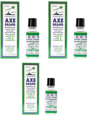 Axe Brand Universal Oil #Imported Liquid (3ml) (pack of 3 ) Liquid(3 x ...