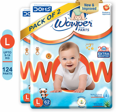 Wowper Baby Diaper Pants | up to 12 hrs Absorption | 9-14 Kg | Super ...