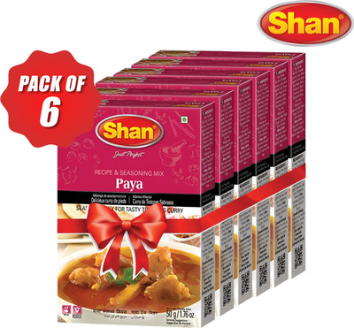 SHAN Paya Masala Powder Pack of 6 (Imported)(6 x 50 g) Lowest Price in ...
