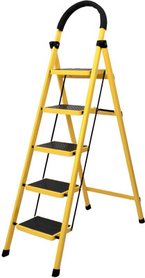 Asian Paints TruCare 5-Steps Trendy Steel Ladder, Foldable Ladder for ...