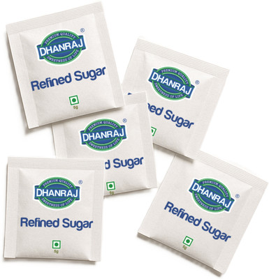 DHANRAJ White Sugar Sachet (5G x 200) Pack of 3 Sugar(3 kg, Pack of 3 ...