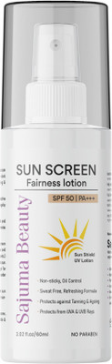 Sajuma Beauty Sunscreen - SPF 50 SPF 50 suncream blocks 98% UVB and UVA ...
