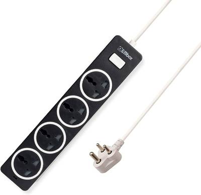 EMBox Extension Board with Master Switch-Multi Plug Socket 4 Socket ...