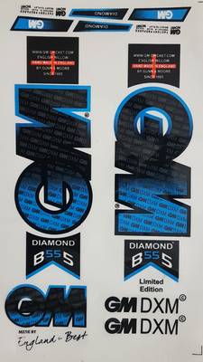 Kyrios GM Cricket Bat Sticker Diamond B55S Limited Edition Bat Sticker ...