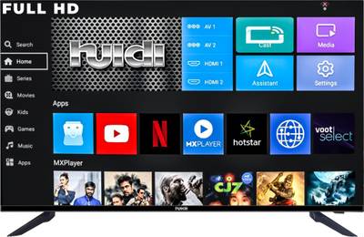 HUIDI 109 cm (43 inch) Full HD LED Smart Android Based TV 2023 Edition ...