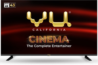 Vu Cinema 108 cm (43 inch) Ultra HD (4K) LED Smart WebOS TV 2024 Edition(43CINEMA) Lowest Price ...