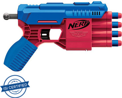 Nerf Alpha Strike Claw QS-4 Blaster,4-Dart Blasting,Easy to Load,Incl ...