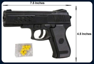 Dashify New NEW SHOOTOUT TOY GUN WITH 120 BLLETS Guns & Darts(Black ...