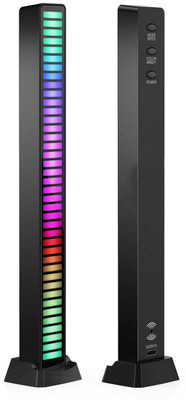 MOOZMOB Rechargeable RGB Light with Sound Control Voice-Activated Music ...