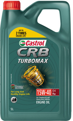 Castrol CRB TURBOMAX 15W-40 CI-4 Plus Multi-Grade Engine Oil(5 L, Pack ...