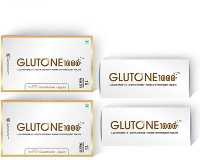 Glutone L-Glutathione 1000mg 15 Tablets - Price History