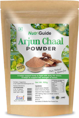 Nutri Guide Arjun ki Chaal Powder, Arjuna Bark, Arjun Chal Tree Kwath, Arjuna Chettu Chhal(100 g ...