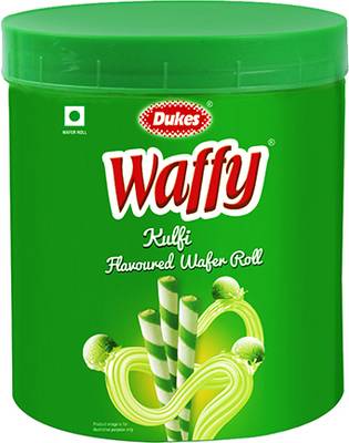 Dukes Waffy Kulfi flavoured Jar Wafer Rolls - Price History