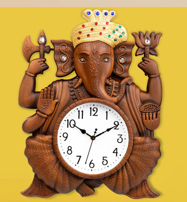 HorseHead Analog 39 cm X 33 cm Wall Clock(Brown, With Glass, Standard ...
