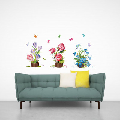 Asian Paints Wall Ons Flowerpots Wallstickers Vinyl Wall Sicker Medium ...
