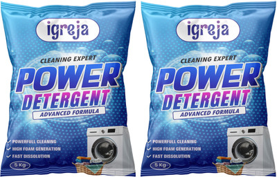 IGREJA Power Detergent Powder | Advanced Cleaning Formula | 10 kg ...