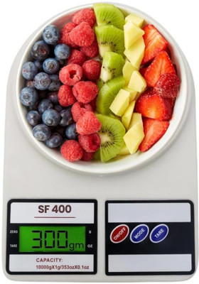 Grillix SF-400 Digital Kitchen Weighing Scale, 10Kg x 1g, LSD Display ...