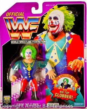 Hasbro WWF Hasbro Doink the Clown Wrestling Action Figure WWE WCW ECW ...