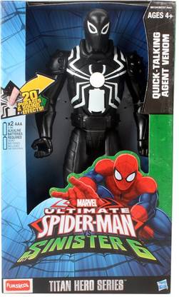 FUNSKOOL Titan Hero Tech 12 Electronic Quick-Talking Agent Venom ...