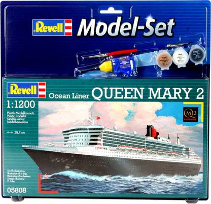 Revell Queen Mary 2 1:200 Scale Assembly Model Kit - Queen Mary 2 1:200 ...