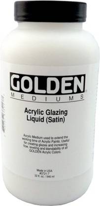 Flipkart.com | Golden Acrylic Glazing Liquid Satin - Medium