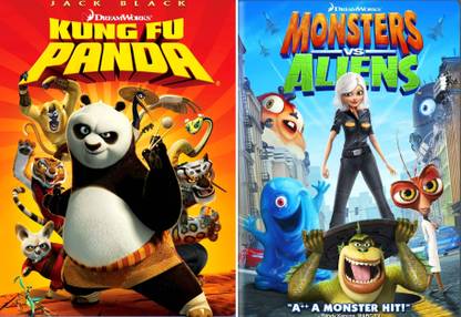 Kung Fu Panda & Monsters Vs Aliens Price in India - Buy Kung Fu Panda ...