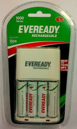 EVEREADY Mobile 1000 Series (with 4 AA Rechargeable battery) Charger ...